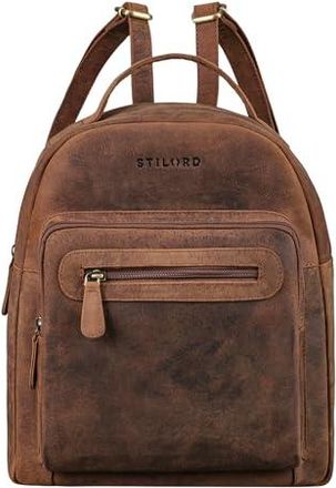 STILORD Kima Petit Sac &agrave; Dos Femme Vintage en Cuir Sac &agrave; Dos de Ville Femme Sac &agrave; Main Mini Sac &agrave; Dos de Jour Daypack Sac &agrave; Dos Femme, Couleur:avani - marron