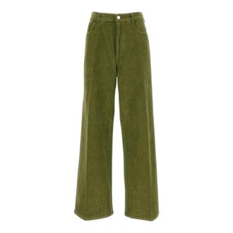 Cellar Door Gerippte Hose - - Trousers - Damen - Gr&uuml;n - M