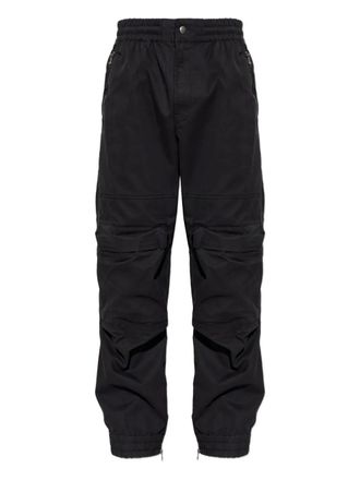 Diesel pantalon &agrave; poches zipp&eacute;es - Noir