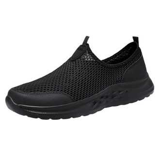 Generic Chaussures de course pour homme sans lacets : baskets en maille Chaussures de jogging &agrave; enfiler Chaussures de sport respirantes Chaussures de marche l