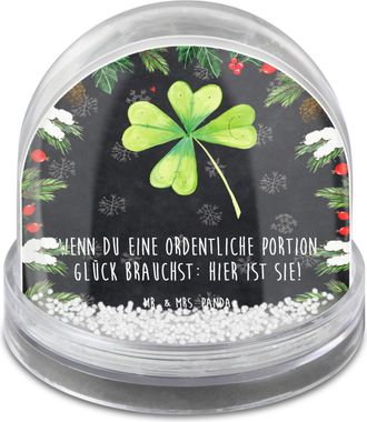 Mr. & Mrs. Panda Weihnachtskugel Blume Kleeblatt - Geschenk, Schneekugel, Glück, Kleeblätter, Umzug, Weihnachts, Schüttelkugel, Garten, Glücksbringer, Weihnachten, Mot