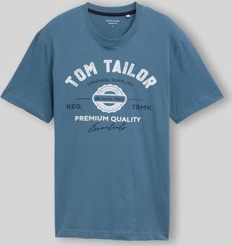 Tom Tailor Regular Fit T-Shirt aus reiner Baumwolle