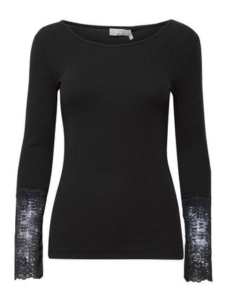 Fransa Langarmshirt FRHizamond (1-tlg) Spitze