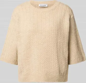 More & More Relaxed Fit Pullover in Strick-Optik