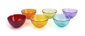 Excelsa Scratch 1 Paquet de 6 Bols, Verre, Multicolore