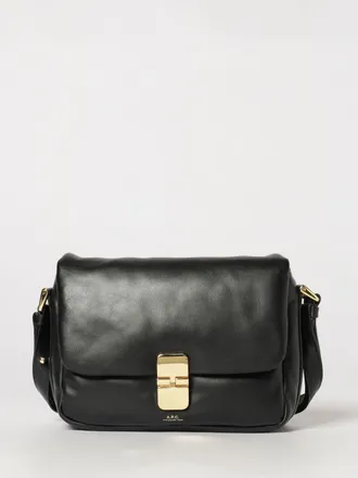 A.P.C. A. P.C. Mini sac bandouli&egrave;re Grace en cuir lisse avec rabat et boucle
