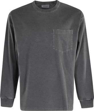Carhartt Work in Progress Homme, Tops, Noir, Taille: L Long Sleeve Torion Pocket T-Shirt