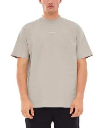 Johnny Urban Oversized Tshirt Herren & Damen Beige - Sammy - Heavy Basic Kurzarm T-Shirt Oversize - Enganliegender Kragen - Unisex - 100% Baumwolle - Einfarbig