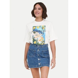 Only T-Shirt Vega 15375753 Creme Regular Fit