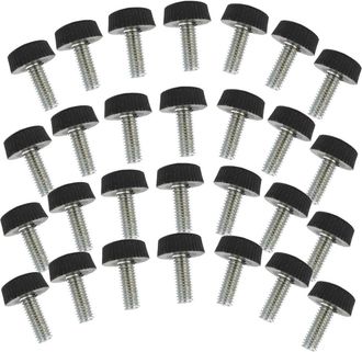 Artibetter 30 Stück Teiliges Verstellbares Schwarz rutschfeste Nivellierfüße für Tisch Schrank Sofa Schutz vor Kratzern und Feuchtigkeit Langlebig und Einfach zu