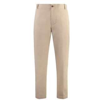 Maison Kitsun&eacute; Handwriting Straight Fit Chinos - - Trousers - Herren - Beige - S