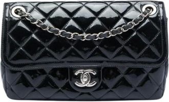 Chanel Sac bandouli&egrave;re matelass&eacute; vintage doccasion - Femme - Pre-owned - Noir - Taille: ONE Size