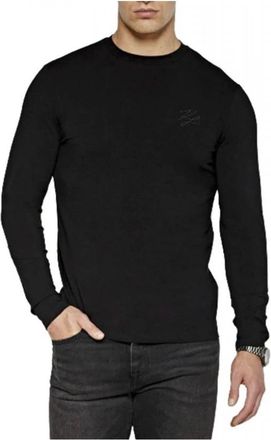 Karl Lagerfeld Homme, Tops, Noir, Taille: 2XL T-Shirt Col Rond Logo
