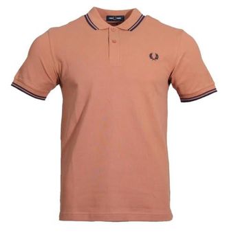Fred Perry Polo &agrave; manches courtes pour homme - M3600, Light Rust, S