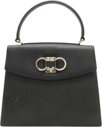 Ferragamo Sac Gancini Pre-owned - Femme - Pre-owned - Noir - Taille: ONE Size