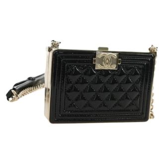 Chanel Pre-owned Vintage Lackleder Schultertasche - - Pre-owned - Damen - Schwarzk - ONE SIZE