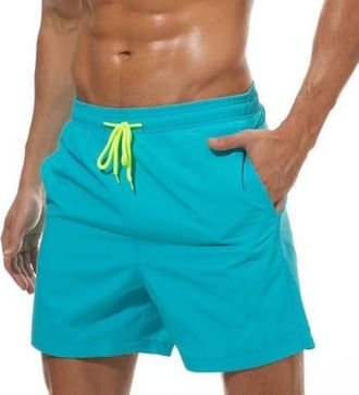 Generic HUIWDP Short de bain d&eacute;t&eacute; pour homme - Style d&eacute;contract&eacute; - Surf - Short de sport - Taille &eacute;lastique, A3, XL