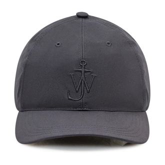 J.W.Anderson Homme, Accessoires, Noir, Taille: ONE Size Casquette de baseball en coton cir&eacute;