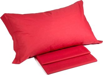Caleffi Bettw&auml;sche-Set f&uuml;r Doppelbett aus 100% Baumwolle, 240 x 285 cm, Spannbettlaken f&uuml;r Doppelbett, Matratzenschoner 180 x 200 cm, f&uuml;r Matratze mit Einer H