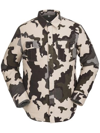 Volcom Sherpa Flannel Jacke drill khaki