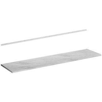 Vicco Küchenarbeitsplatte R-Line, Marmor Weiß, 240 cm