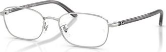 Ray-Ban Rb6551d Optics Dunkelgrau Transparent Fassung Klar Glas Polarisiert 53-18