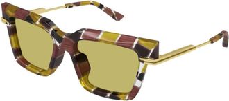 Bottega Veneta Stilvolle Schwarze Sonnenbrille - - Accessories - unisex - Mehrfarbig - 53 MM