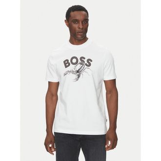 HUGO BOSS T-Shirt Te_Bossfish 50539196 Weiß Regular Fit