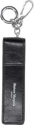 Maison Margiela Schl&uuml;ssel- & Taschenanh&auml;nger - Lighter Holder Key Ring In Black Calfskin - Gr. unisize - in Schwarz - f&uuml;r Damen