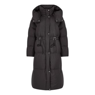 Cesare Gaspari Oversized Kapuzen-Daunen-Pufferjacke - - Coats - Damen - Schwarzk - M