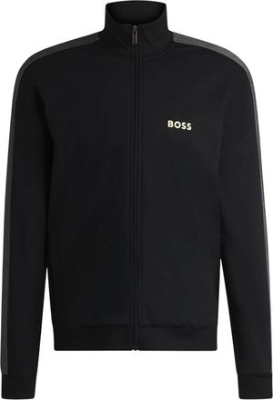HUGO BOSS Jacke f&uuml;r Herren, Regul&auml;r, Lang&auml;rmlig (Schwarz/Gold)