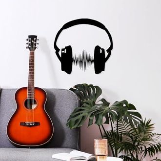 Hanah Home Stylish Black Decorative Metal Wall Accessory, 66 x 70 cm | 100% Metal, 1.5 mm Thickness | Lightweight & Easy to Hang, Perfect for Modern Decor