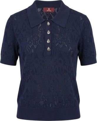 Dondup Polo Dt497 - Femme - Tops - Bleu - Taille: 40 FR