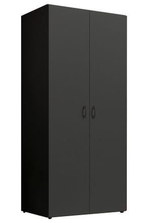 Livetastic Drehtürenschrank, Graphit, Kunststoff, 1 Fächer, 81x176x51.1 cm, Schlafzimmer, Kleiderschränke, Drehtürenschränke