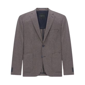 Bugatti Sakko mit feinem Zweitone-Muster - - Suits - Herren - Braun - XL