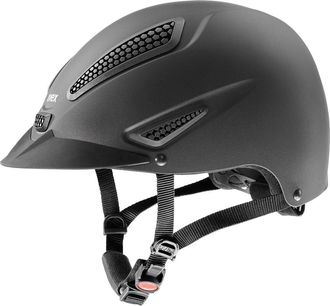 Uvex perfexxion II - robuster Reithelm f&uuml;r Damen und Herren - individuelle Gr&ouml;&szlig;enanpassung - optimale Bel&uuml;ftung - black matt - 55-58 cm
