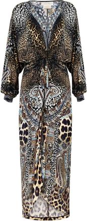 Camilla robe-chemise &agrave; d&eacute;tail torsad&eacute; - Marron