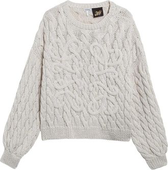 Loewe Femme, Pulls, Beige, Taille: 38 FR Pull Anagram