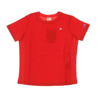 Champion Crewneck Tee Hire - - Sport - Damen - Rot - XS