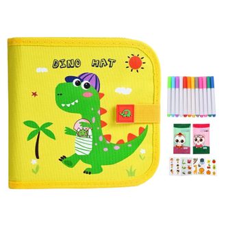 Generic Wiederverwendbares Malbuch - Wasserbuch | Wassermalbuch f&uuml;r die | Water Scamb ein Spielzeug mit 12 Stiften | Spielerische Flugzeug-Lernaktivit&auml;ten f&uuml;r