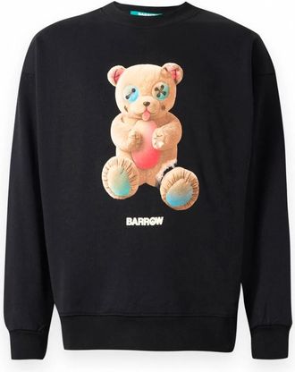 Barrow Barrow, Homme, Sweatshirts et sweats à capuche, Noir, Taille: S Teddy SweaT-shirt