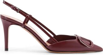 Valentino Garavani Femme, Chaussures, Brun, Taille: 36 1/2 EU Escarpins Slingback VLogo Signature
