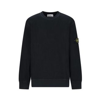 Stone Island Homme, Sweatshirts et sweats &agrave; capuche, Bleu, Taille: 2XL SweaT-shirt en molleton gaufr&eacute; de coton