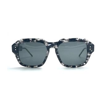 Thom Browne Eckige Dunkelgraue Sonnenbrille - - Accessories - Herren - Grau - ONE SIZE