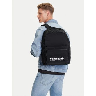 Calvin Klein Jeans Rucksack Calvin Klein Jeans Ckj Graphic Ck Multi Funct Backp LV04G3162G Schwarz