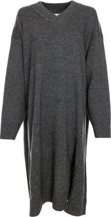 Sams&oslash;e & Sams&oslash;e Femme, Robes, Gris, Taille: 38 FR Knitted Robes