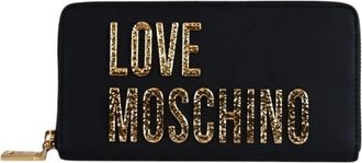 Love Moschino Femme, Accessoires, Noir, Taille: ONE Size Zip Wallet