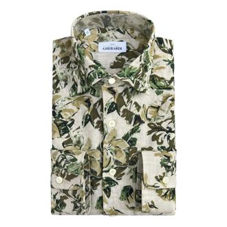 Alessandro Gherardi Homme, Chemises, Vert, Taille: 2XL Chemise Fantasia