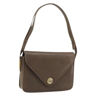 Gucci Pre-owned Cuir sacs-gucci - Femme - Pre-owned - Brun - Taille: ONE Size