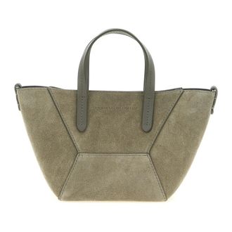 Brunello Cucinelli Femme, Sacs, Gris, Taille: ONE Size BC Duo Mini Bag